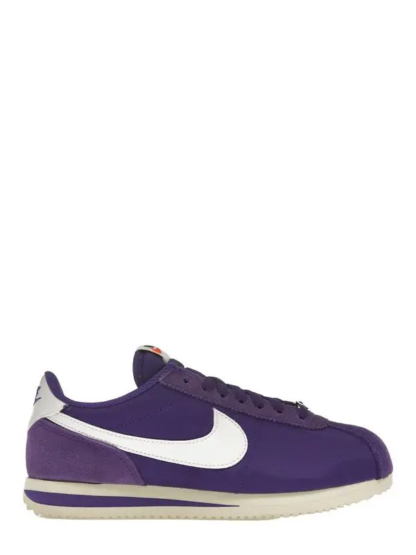 Nike Cortez Textile Sneakers - Field Purple/alabaster/safety Orange