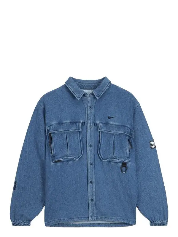 Nike X Nocta Opal Lily Pad Denim Shirt - Blue Denim