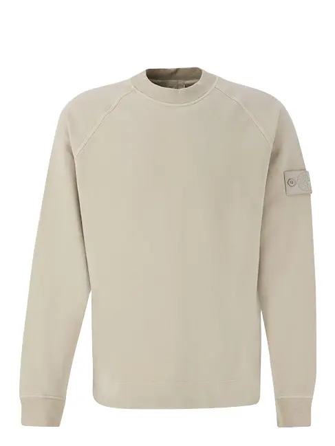 Stone Island Ghost Crewneck Sweatshirt - Beige