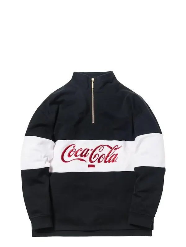 Kith X Coca-cola Quarter Zip Rugby - Black
