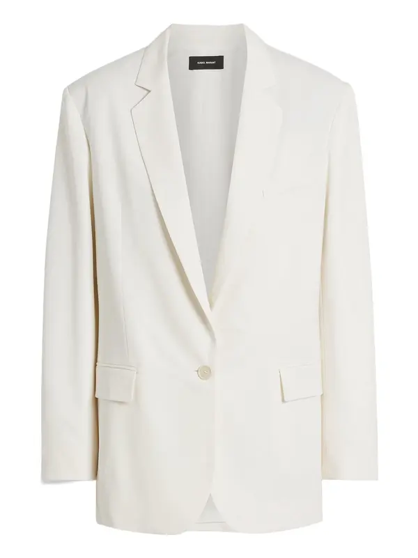Isabel Marant Elder Wool-twill Blazer - Ivory