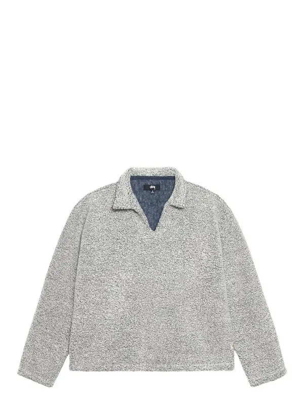 StÜssy Wool Blend Sherpa Pullover - Cloud