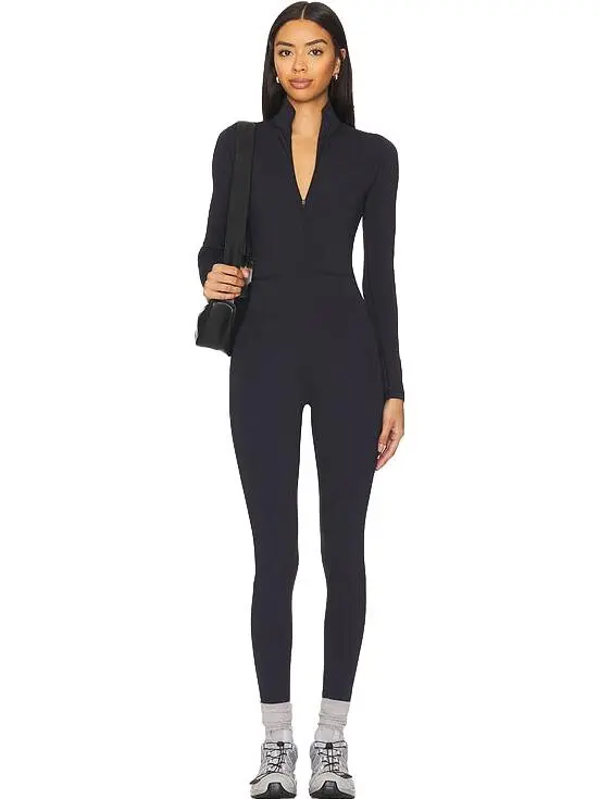 WELLBEING + BEINGWELL Warmwell Olivos Zip Up Jumpsuit - Black
