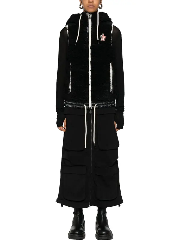 Moncler Padded Zip-up Gilet - Black