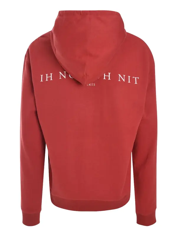 IH NOM UH NIT Graphic-print Cotton Hoodie - Red