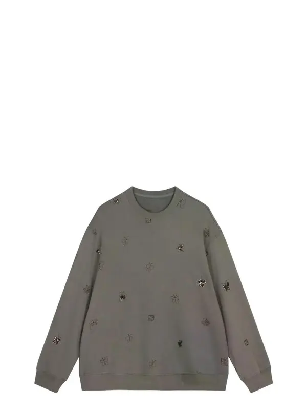 JNBY Butterfly-embroidered Sweatshirt - Grey