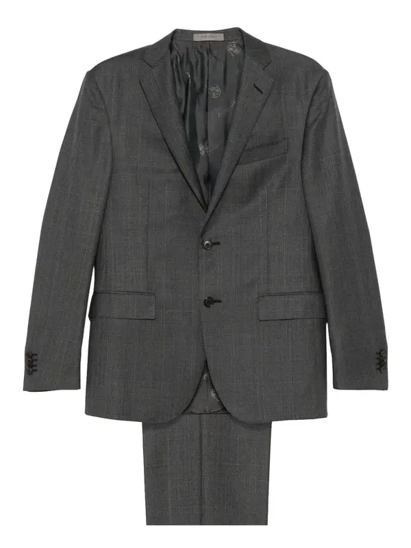 Corneliani Prince Of Wales-check Suit - Grey
