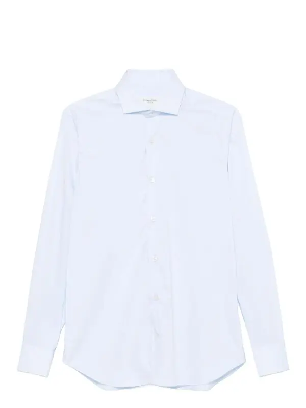 TINTORIA MATTEI 954 Cutaway-collar Shirt - Blue