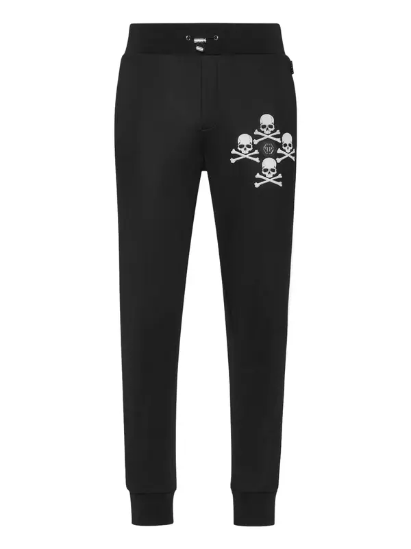 Philipp Plein Skull & Bones Track Pants - Black