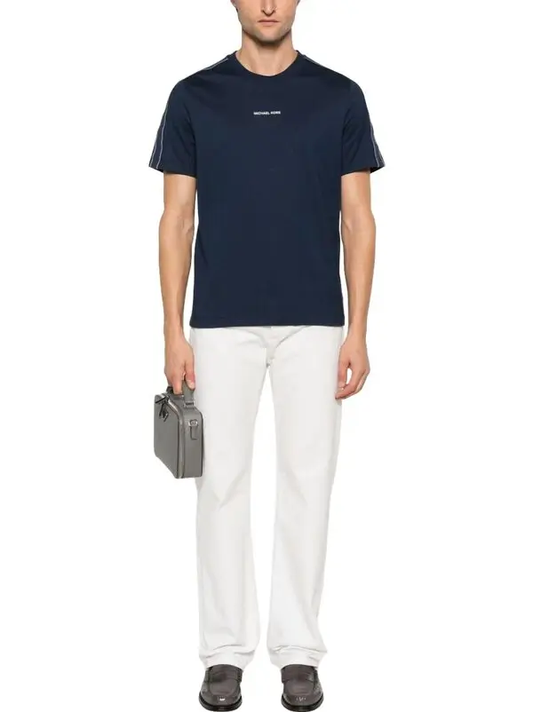 Michael Kors Logo-tape T-shirt - Blue