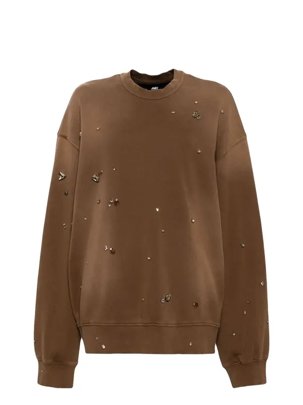 JNBY Rhinestone-embellished Sweatshirt - Brown