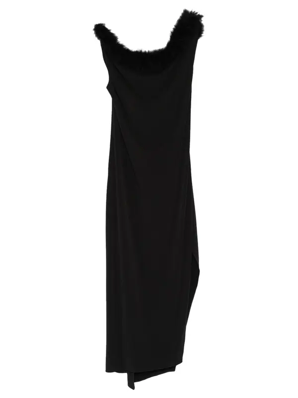 Coperni Boa Maxi Dress - Black