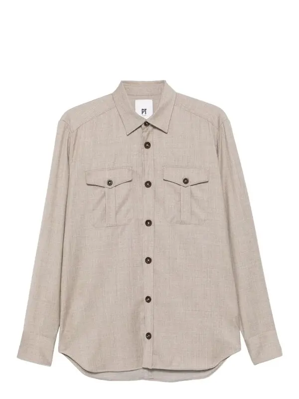 PT TORINO Long-sleeve Shirt - Neutrals