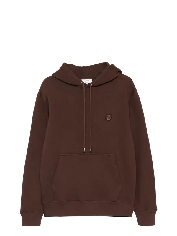 Maison Kitsuné Bold Fox Head Patch Comfort Hoodie - Brown
