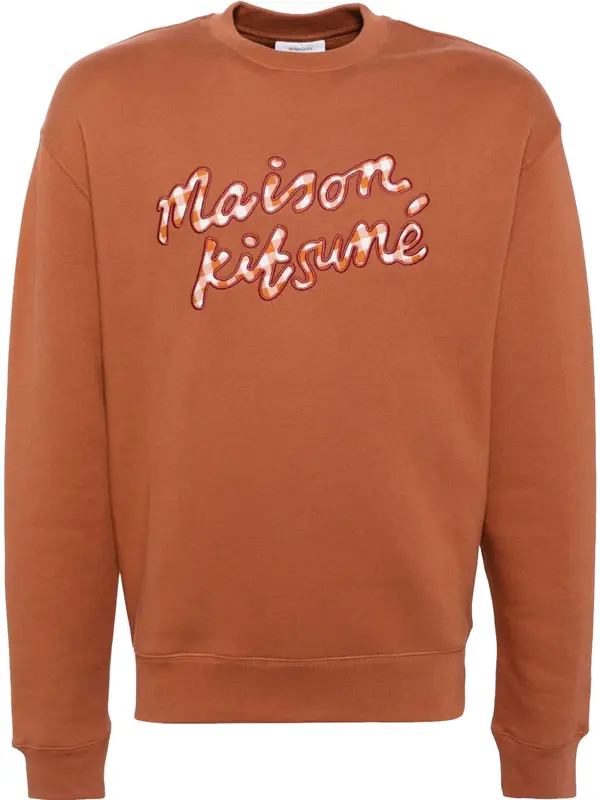 Maison Kitsuné Handwriting Gingham Sweatshirt - Neutrals