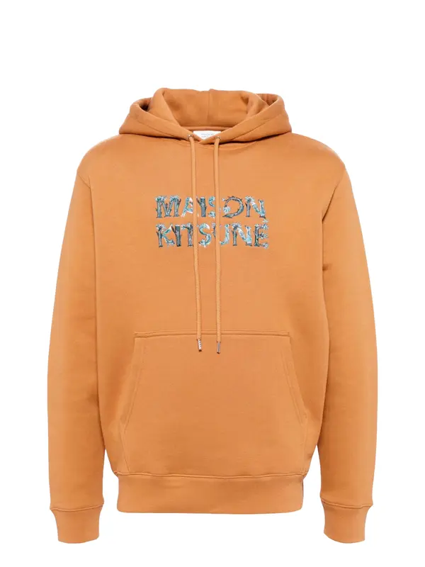 Maison Kitsuné Alphabet Comfort Hoodie - Orange