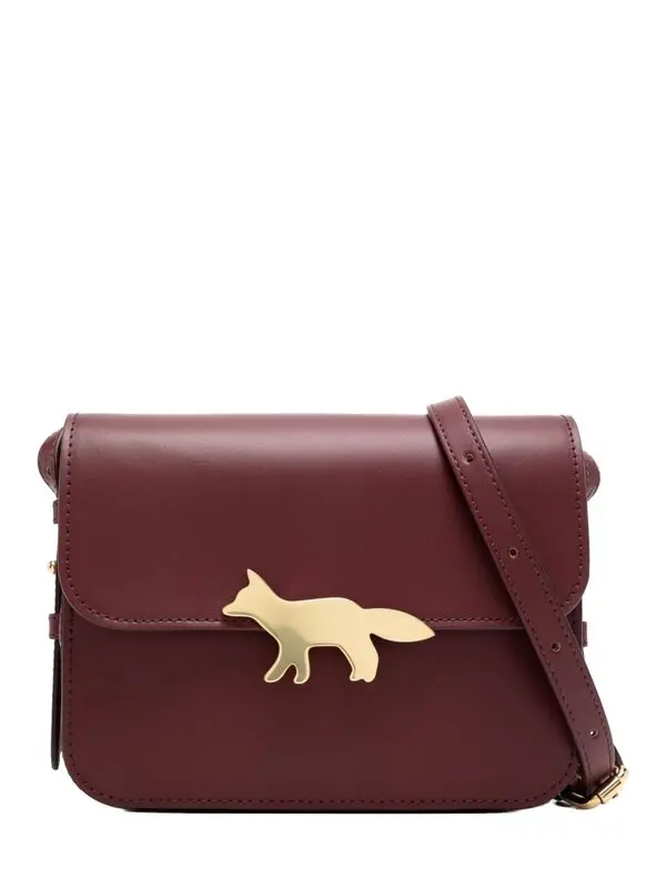 Maison Kitsuné Foldover Crossbody Bag - Red