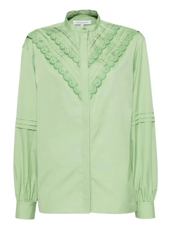 Maison Kitsuné Craft Embroidery Blouse - Green