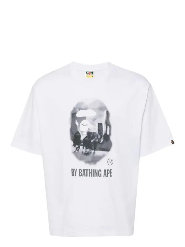A BATHING APE® Logo-print T-shirt - White