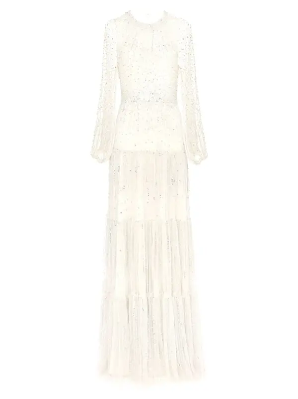 Jenny Packham Tramar Embellished Gown - Neutrals