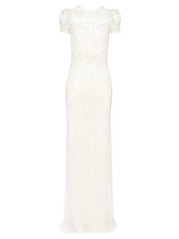 Jenny Packham Carla Long Dress - Neutrals