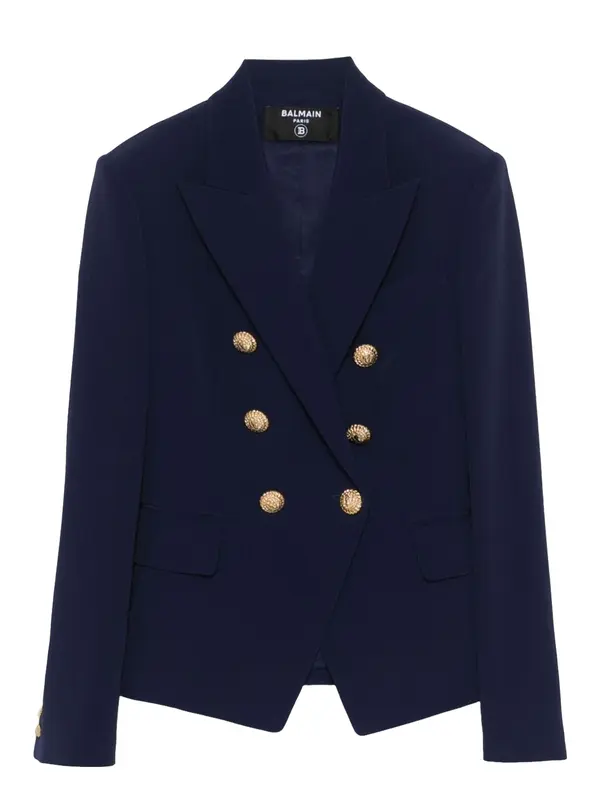 Balmain Crepe Blazer - Blue