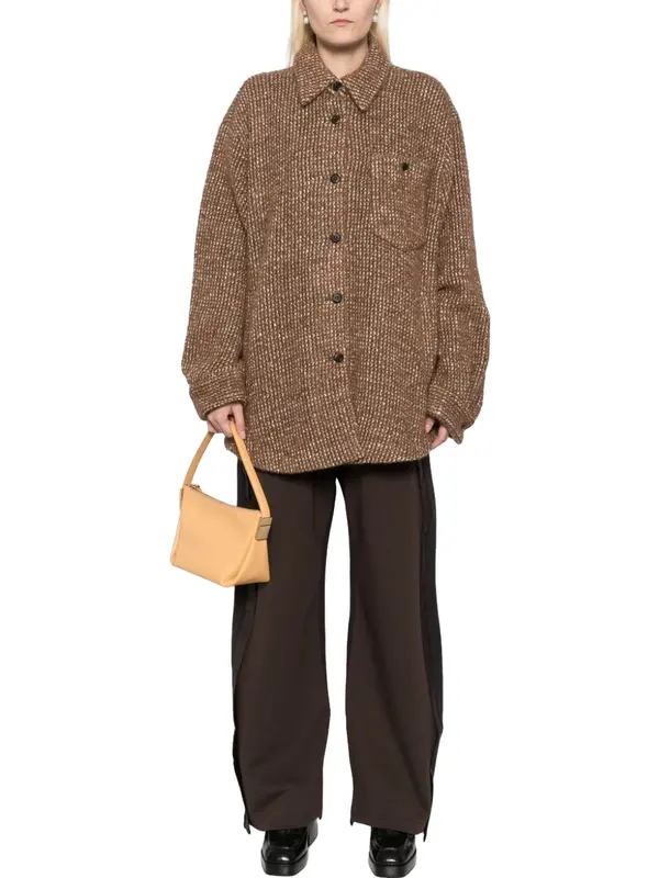 JNBY Patchwork Straight Trousers - Brown
