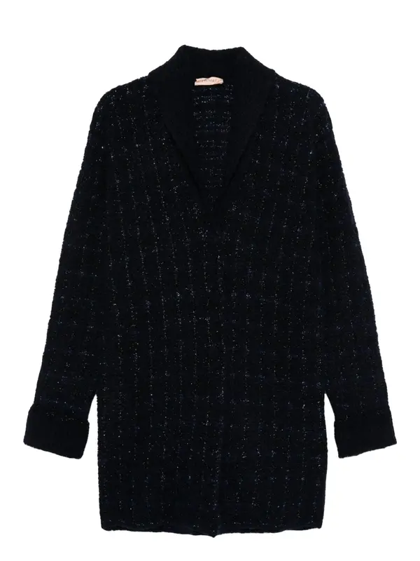 TWINSET Check-pattern Cardigan Coat - Blue
