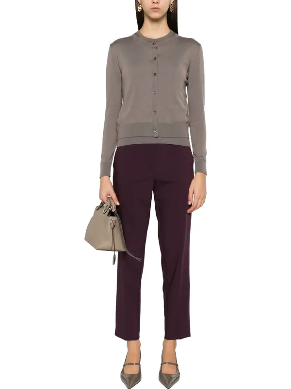 BLANCA VITA Tapered Trousers - Purple