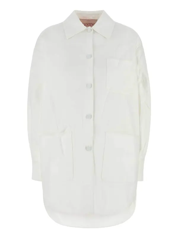 Valentino Garavani Button-up Shirt Jacket - White