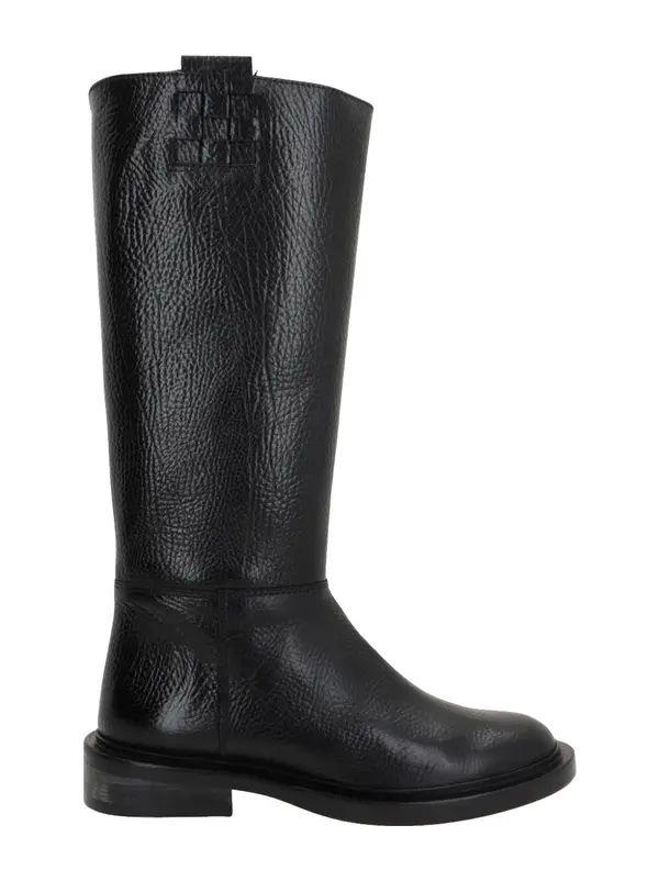 Hereu Anella Leather Boots - Black