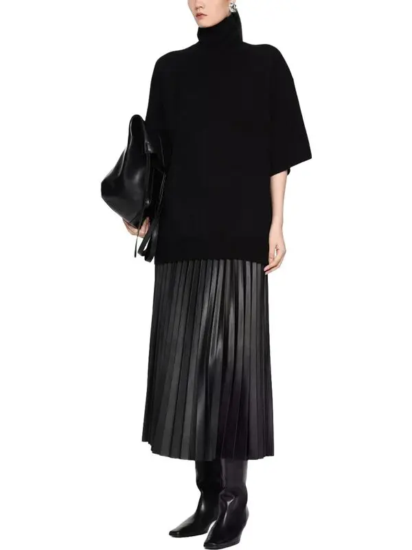 JNBY Pleated Midi Skirt - Black