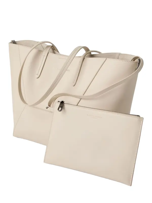 Brunello Cucinelli Bc Duo Leather Tote Bag - Neutrals