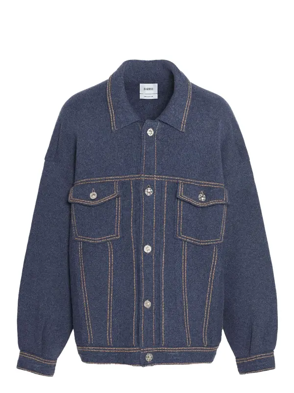 BARRIE Oversized Denim Jacket - Blue