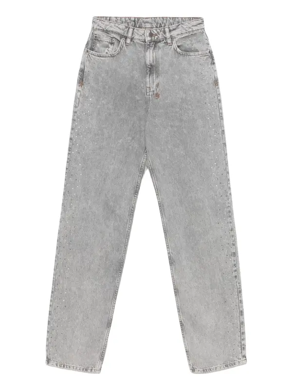 Ksubi Playback Dime Krystal Trashed Jeans - Grey