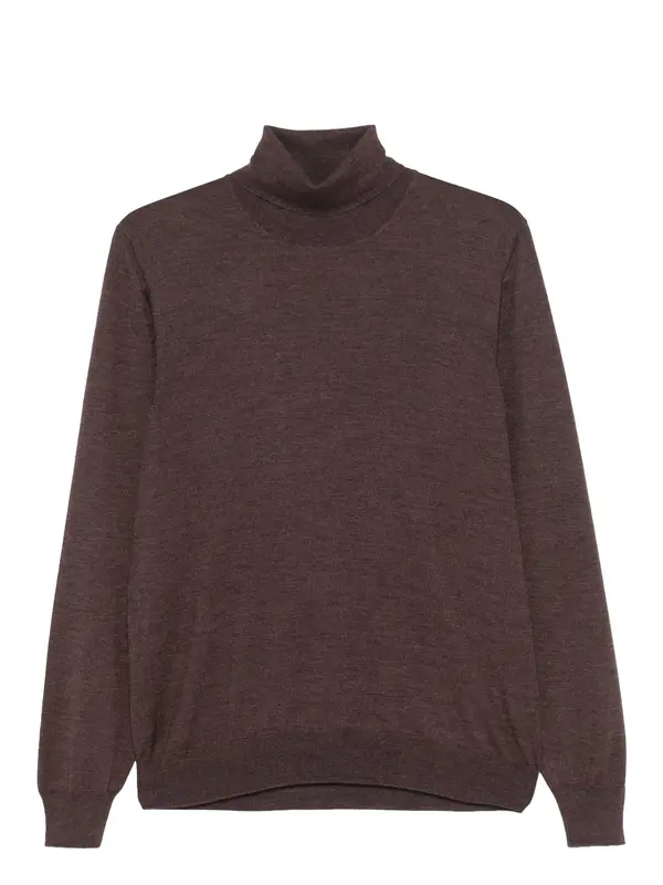 Tagliatore Turtleneck Sweater - Brown