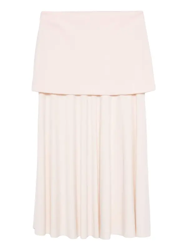 JIL SANDER Layered Maxi Skirt - Pink