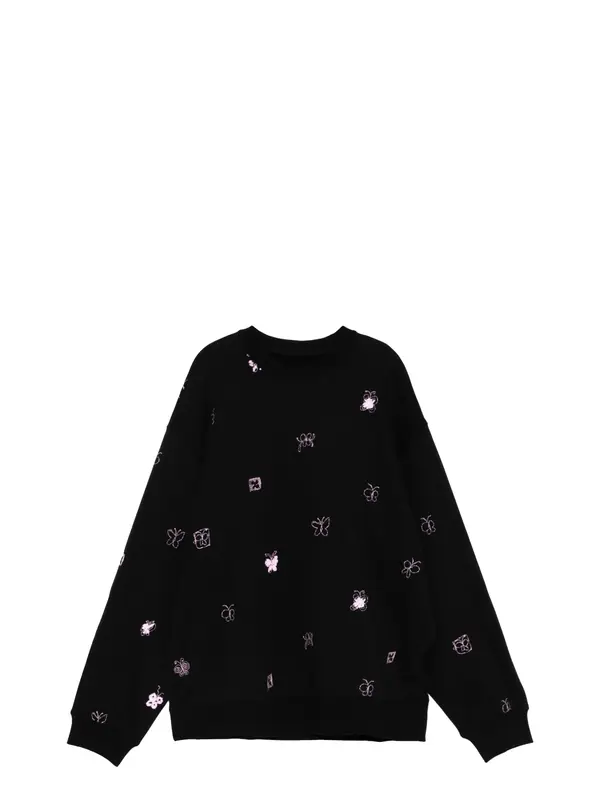 JNBY Butterfly Pattern Sweatshirt - Black