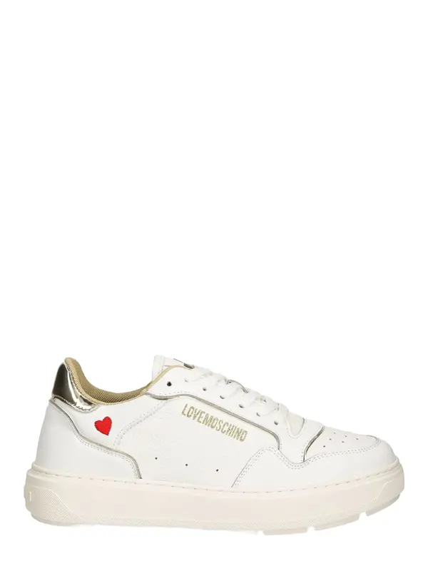Moschino Leather Trainers - White