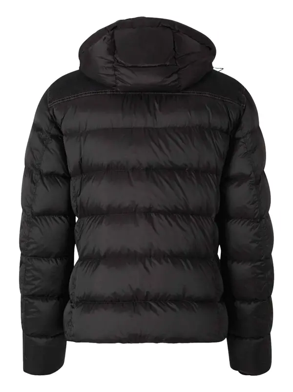 MOORER Quilted Down Bomber Jacket - Black