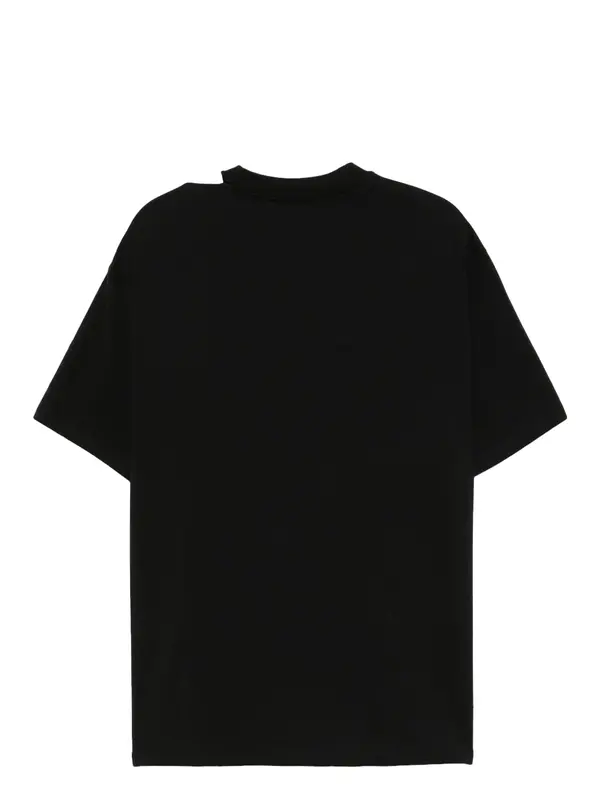 Roberto Cavalli Shoulder-jewel T-shirt - Black