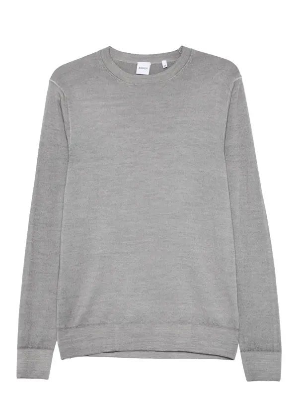 Aspesi Wool Crew Neck Sweater - Grey