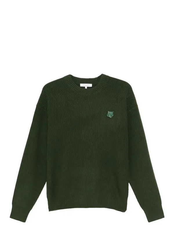 Maison Kitsuné Fox-motif Sweater - Green