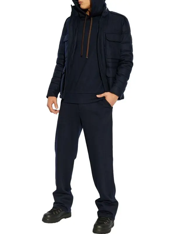 Moncler Drawstring Tapered Trousers - Blue