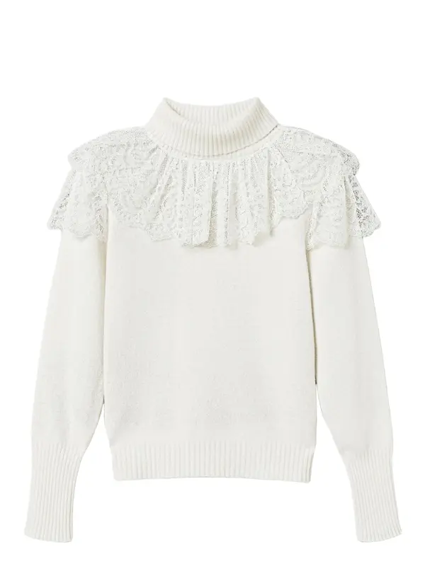 TWINSET Roll-neck Sweater - White
