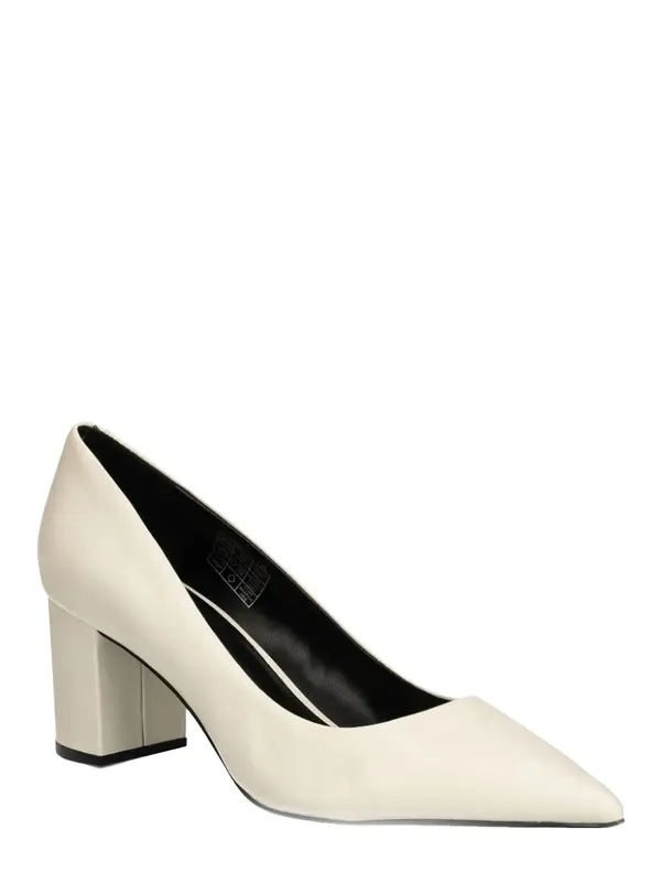 Hugo 70mm Pointed-toe Pumps - White