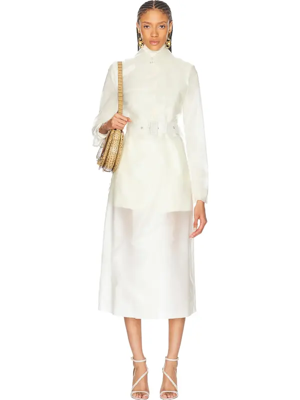 TOM FORD Technical Material Trench Coat - Transparent