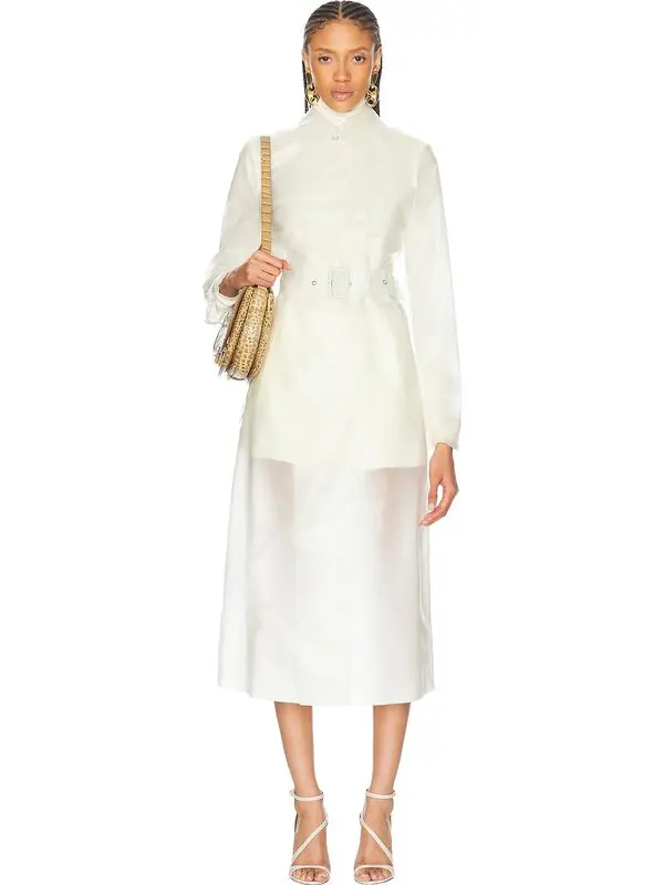 TOM FORD Technical Material Trench Coat - Transparent