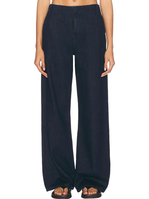 RE/DONE Trouser Wide Leg Jeans - Cross Hatch Rinse