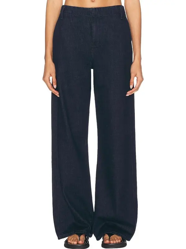 RE/DONE Trouser Wide Leg Jeans - Cross Hatch Rinse